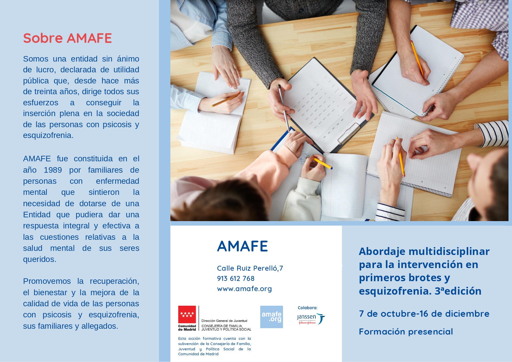 Inicio formación: «Abordaje multidisciplinar para la intervención en ...