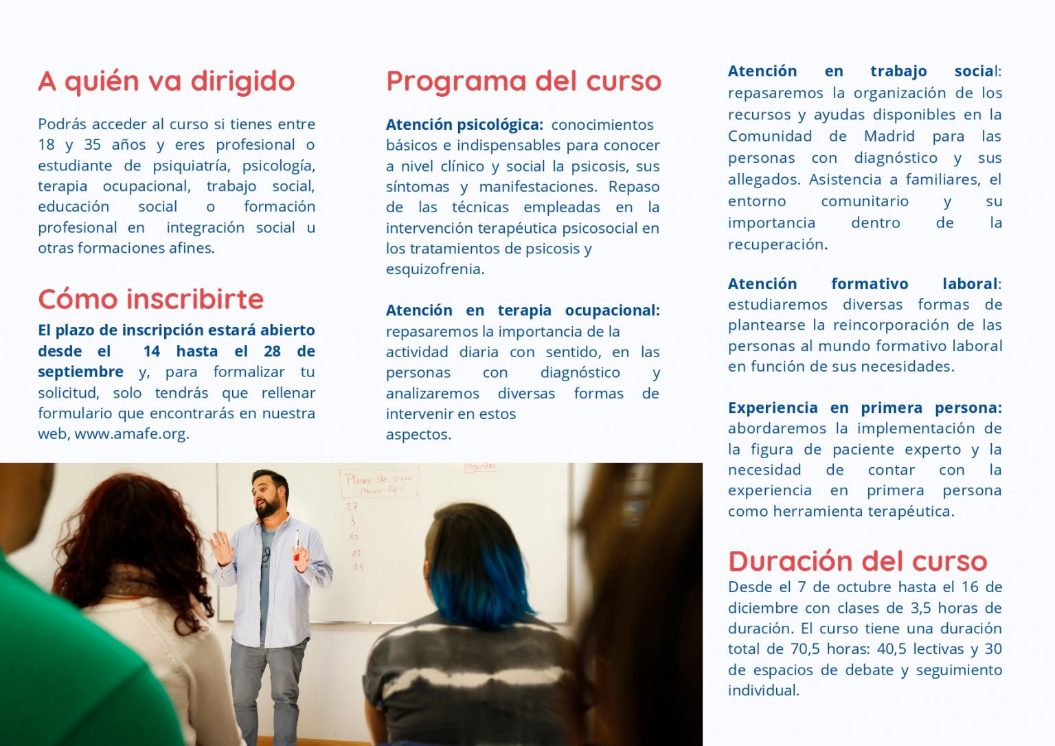 Inicio formación: «Abordaje multidisciplinar para la intervención en ...