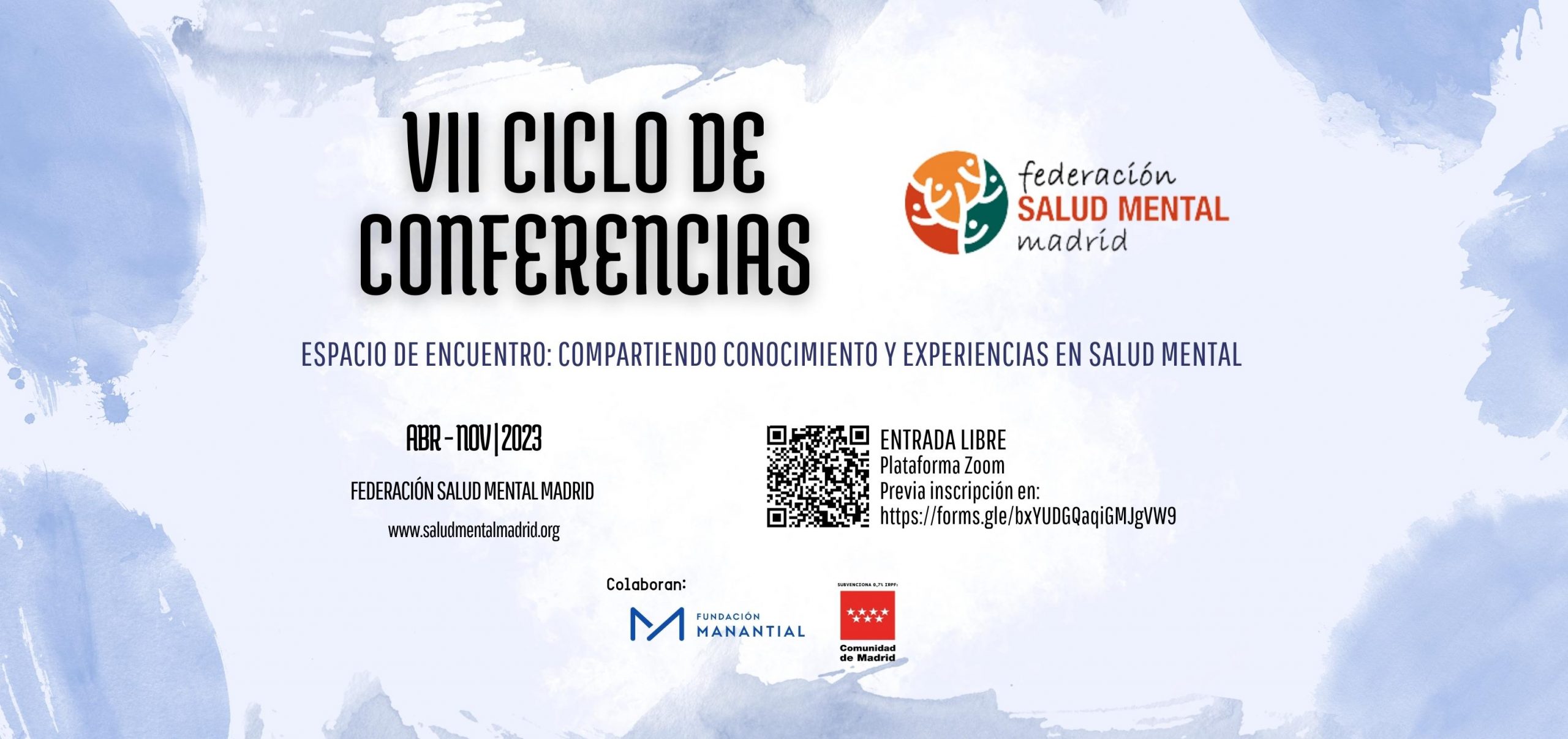 Inicia la VII Edición del Ciclo de Conferencias - SALUD MENTAL MADRID SALUD MENTAL MADRID