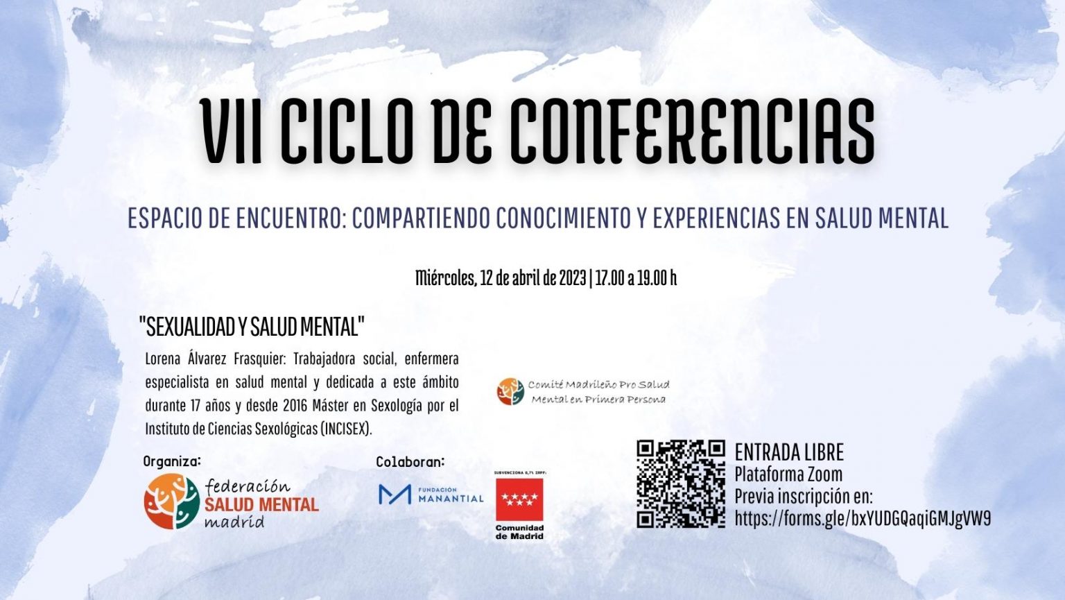 1ra. Jornada VII Ciclo de Conferencias ‹ SALUD MENTAL MADRID